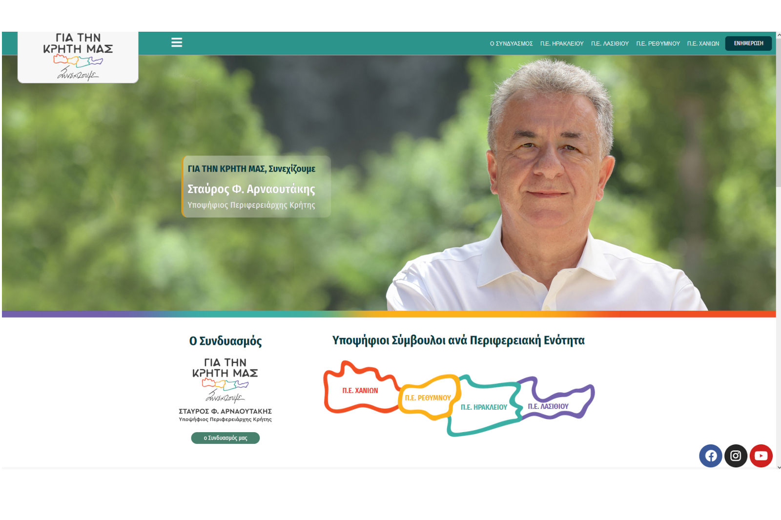 Για την Κρήτη μας, Συνεχίζουμε - Σταύρος Φ. Αρναουτάκης | Υποψήφιος ...